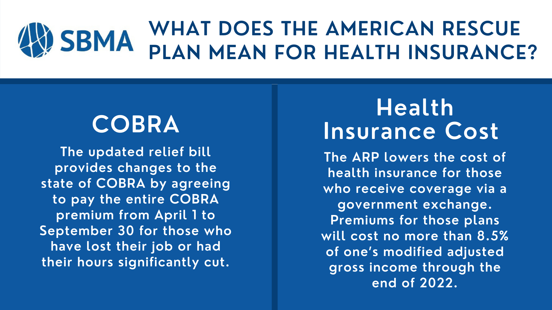 What Does the Relief Bill Mean for Health Insurance? - SBMA Benefits